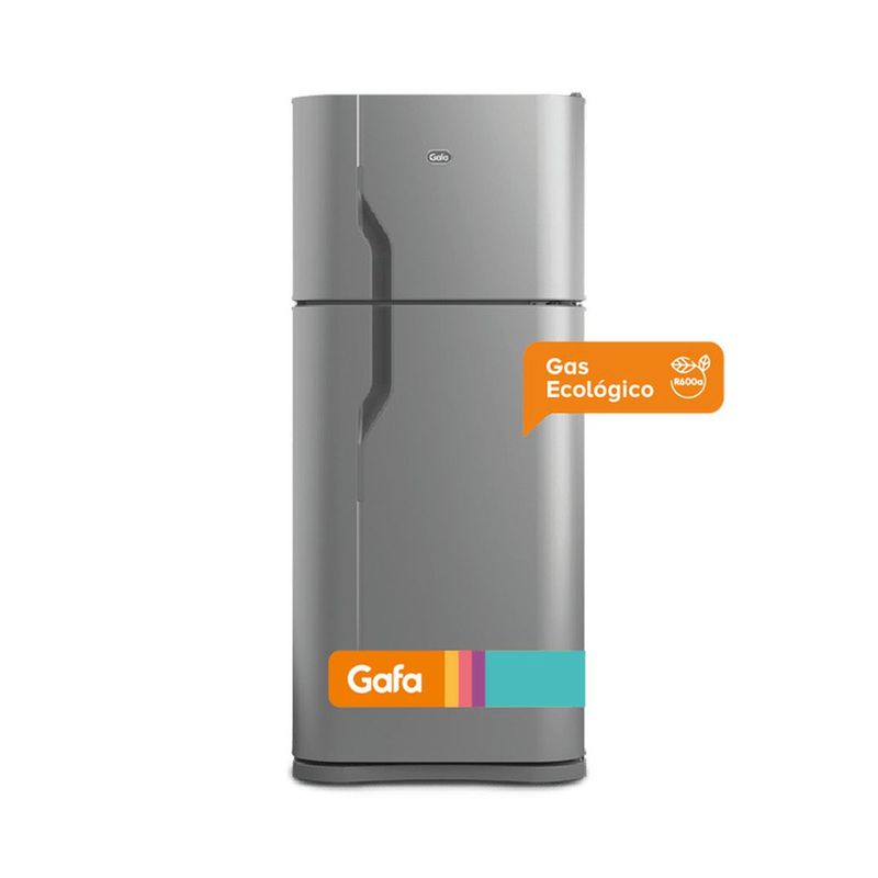 HELADERA CON FREEZER GAFA 282L PLATA| Naldo